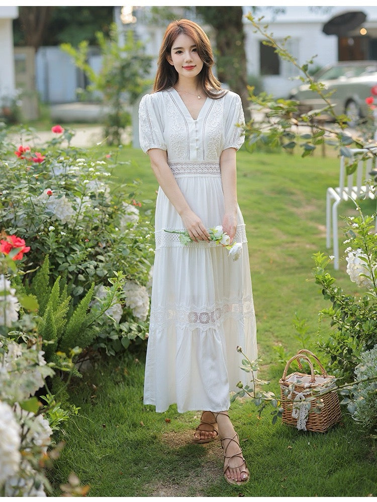 New white lady dress 2055 – Cammy Fashion LLC